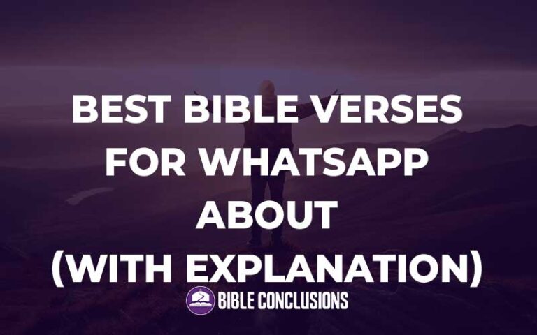30 Powerful Best Bible Verses For Whatsapp About (With Commentary ...