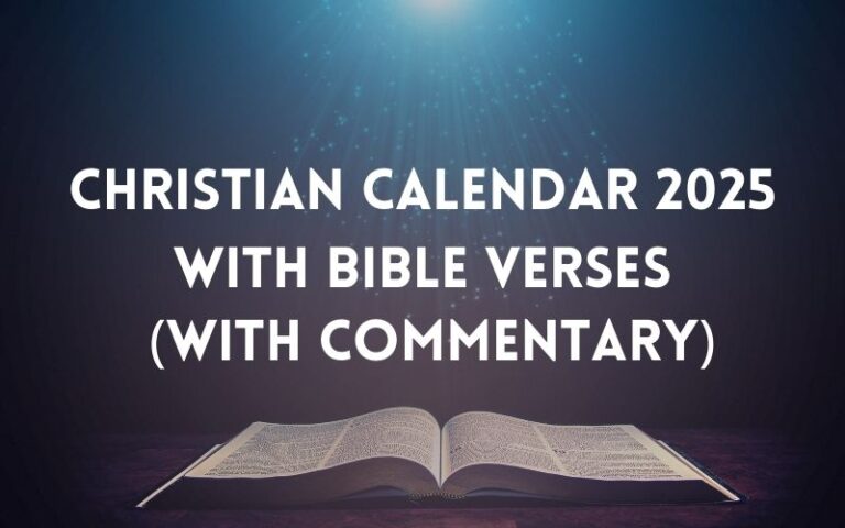 30 Powerful Christian Calendar 2025 With Bible Verses (With Commentary ...