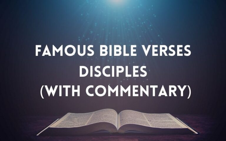 30 Powerful Famous Bible Verses Disciples (With Commentary ...