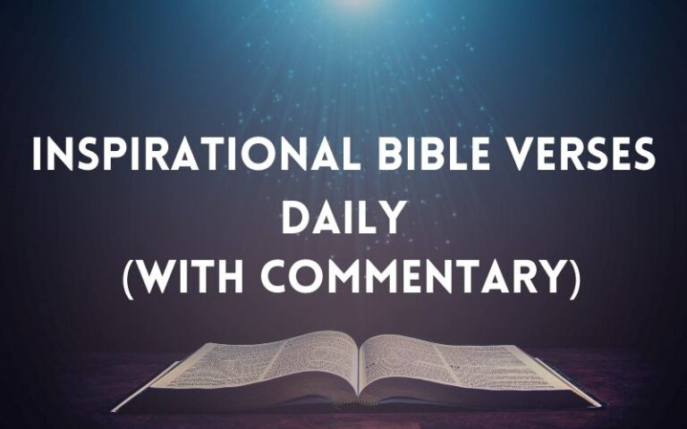 30 Powerful Inspirational Bible Verses Daily (With Commentary ...